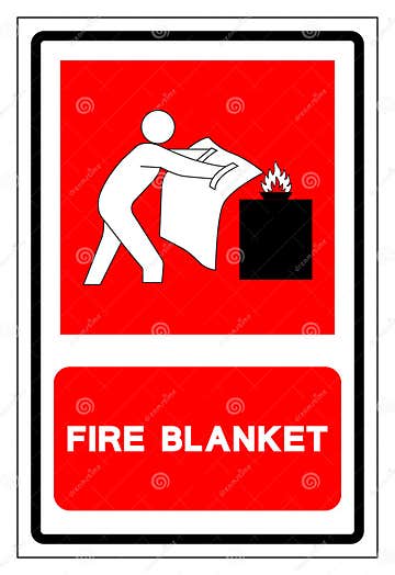 Fire Blanket Symbol Sign, Vector Illustration, Isolate on White ...