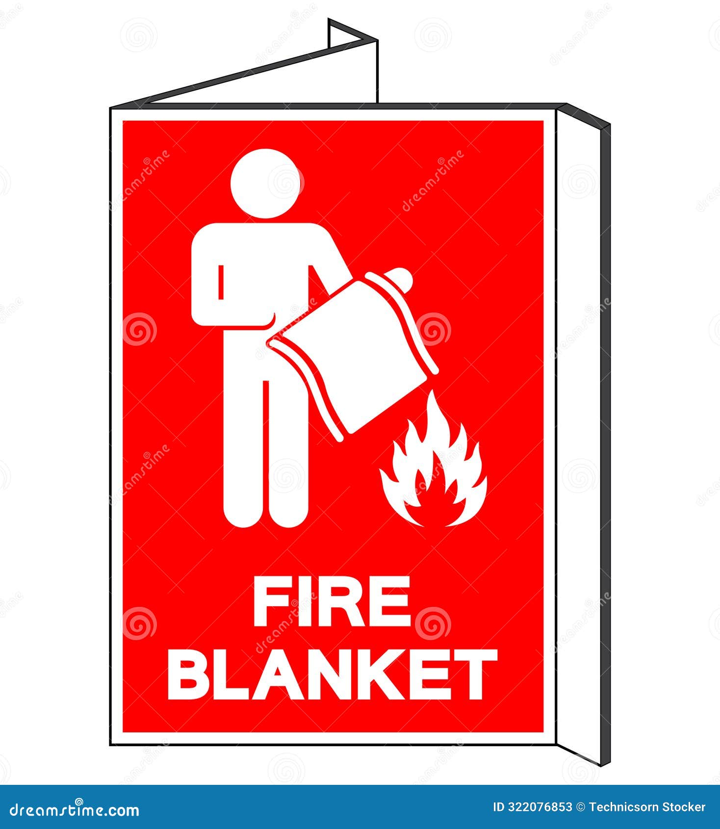 Fire Blanket Symbol Sign, Vector Illustration, Isolate on White ...