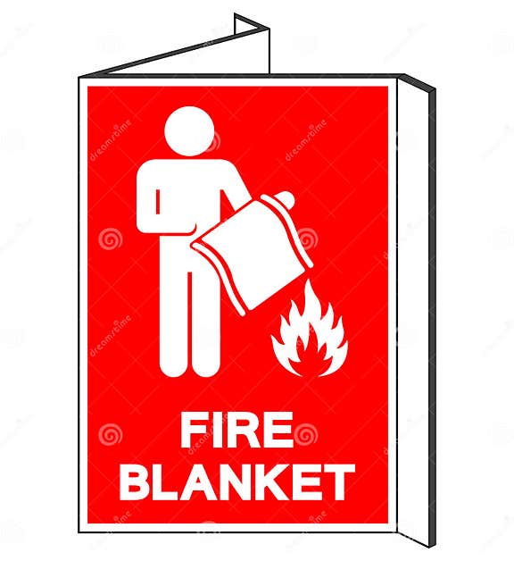 Fire Blanket Symbol Sign, Vector Illustration, Isolate on White ...