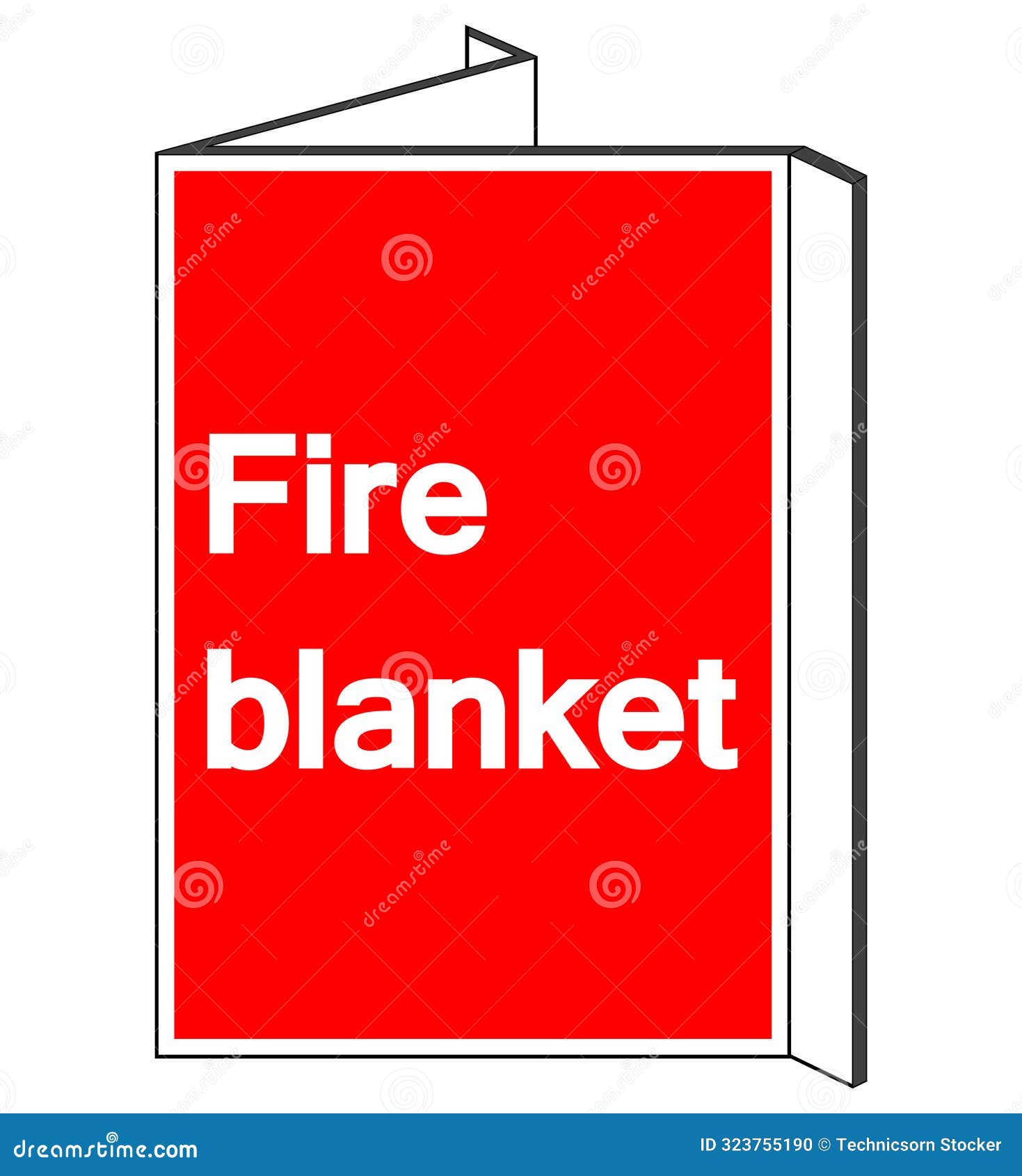 Fire Blanket Symbol Sign, Vector Illustration, Isolate on White ...