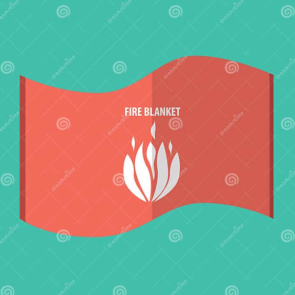 Fire Blanket. Vector Illustration Decorative Design Stock Vector ...
