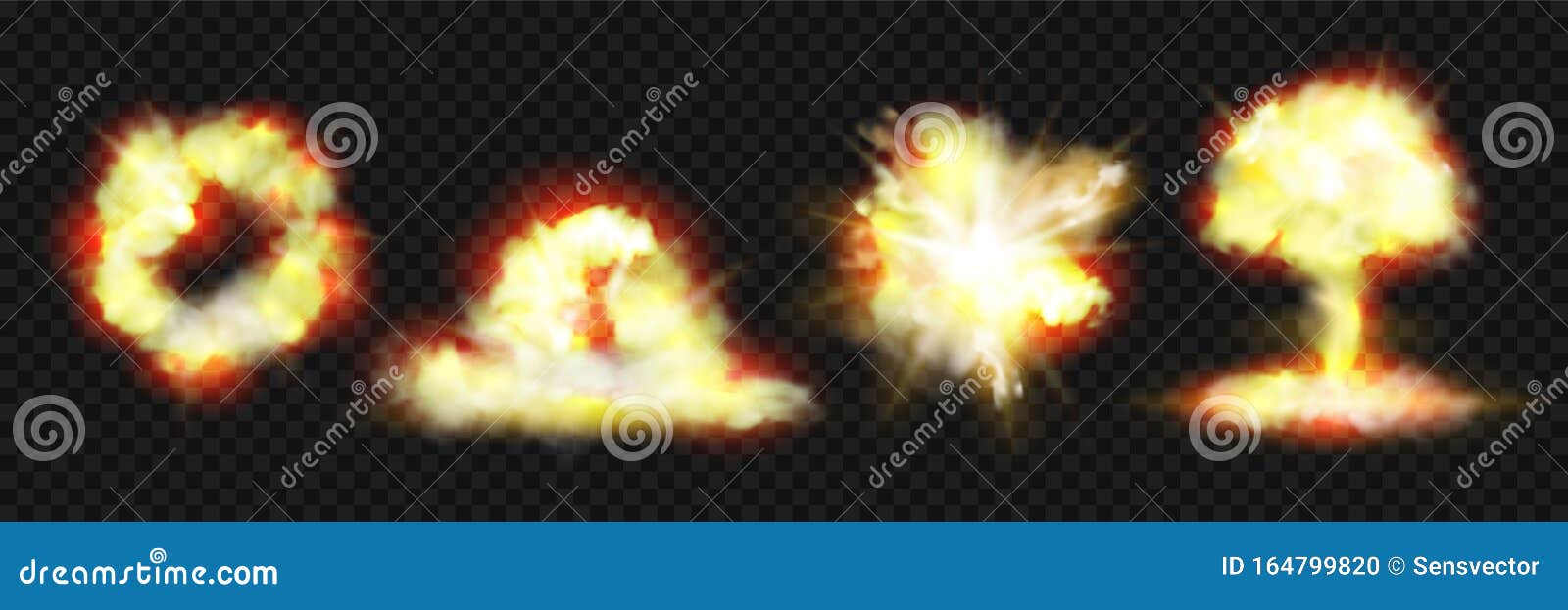 Dynamite Burst Or Bomb Explosion Visual Effect Cartoon Vector ...