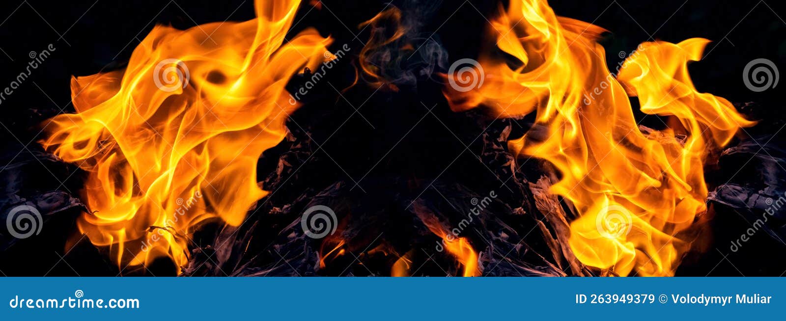 Fire Blaze. Abstract Blaze, Fire on a Black Background, Flame Texture ...
