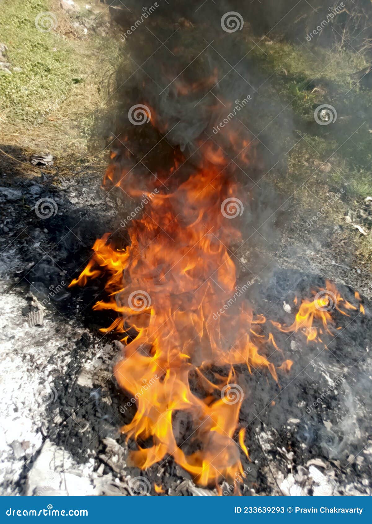 Fire Blaze and Flame Texture Background. Fire with Black Smoke Dust and ...