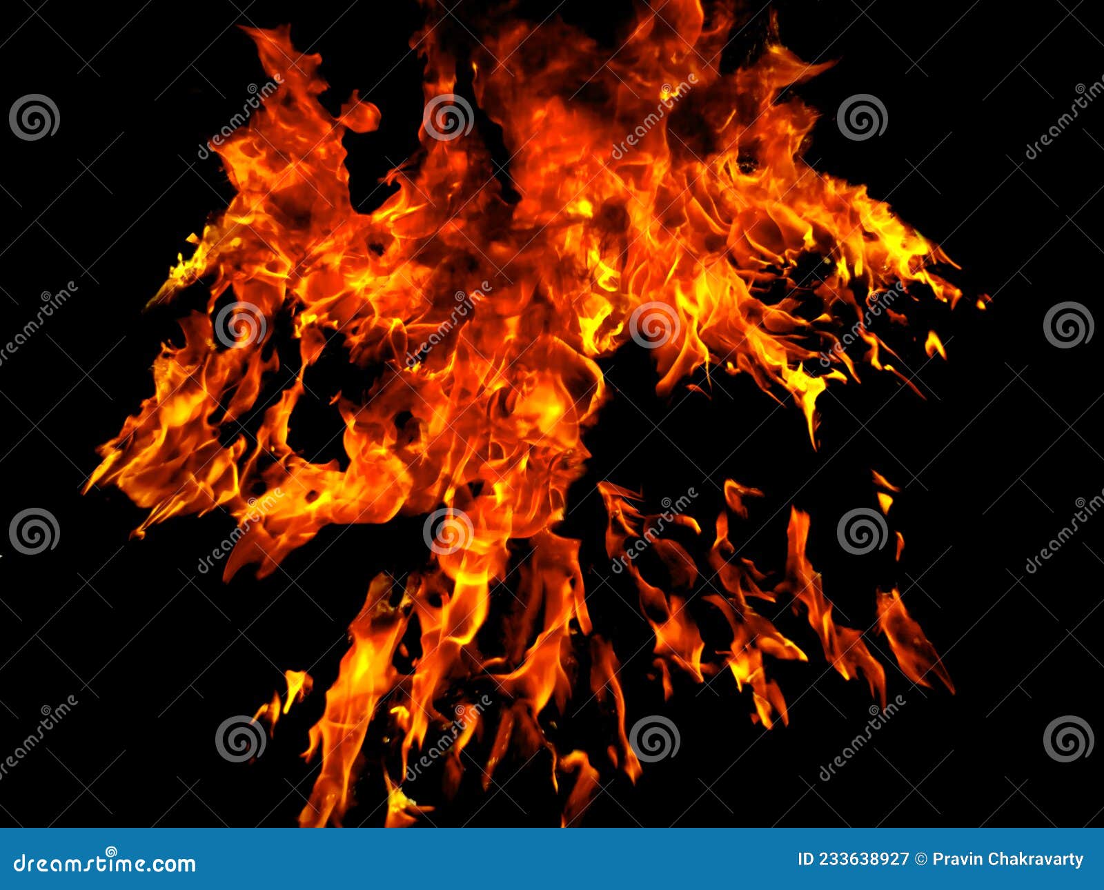 Fire Blaze and Flame Texture Background. Fire with Black Smoke and Dust ...