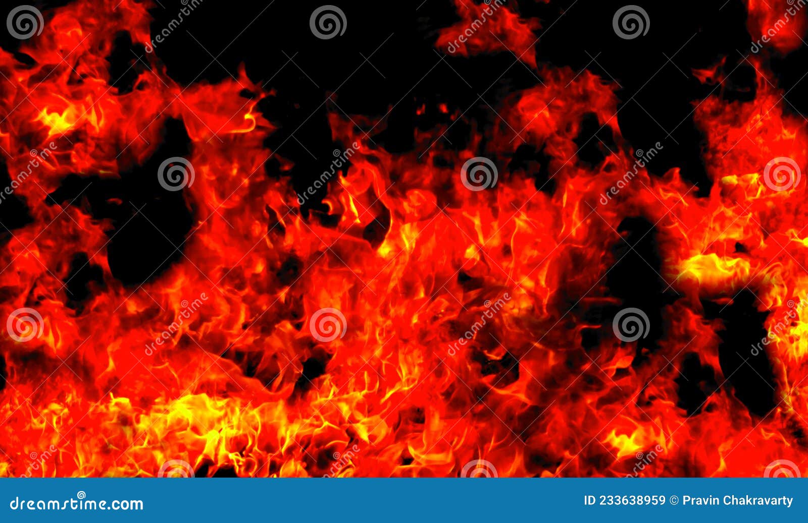 Fire Blaze and Flame Texture Background. Fire with Black Smoke and Dust ...