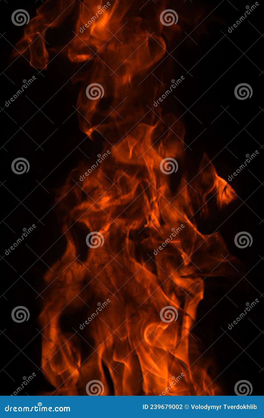 Fire Blaze Flames on Black Background. Fire Burn Flame Isolated ...