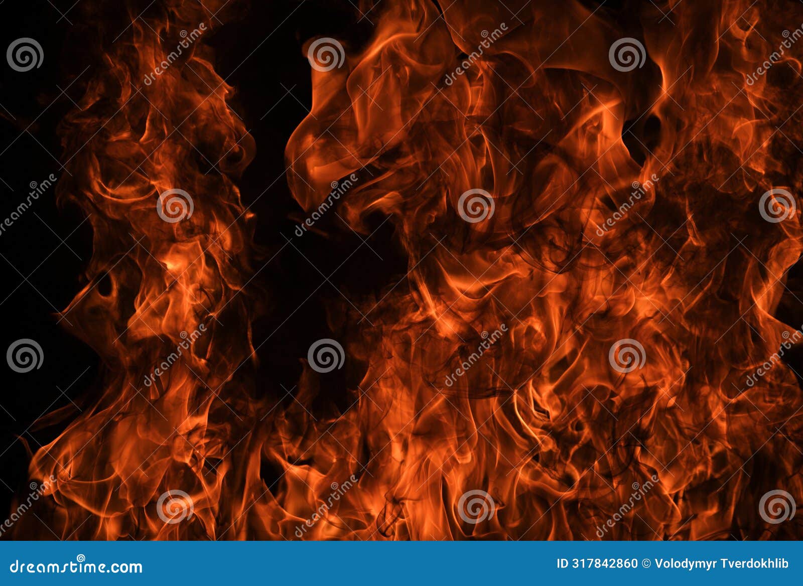 Fire Blaze Flames on Black Background. Fire Burn Flame Isolated ...