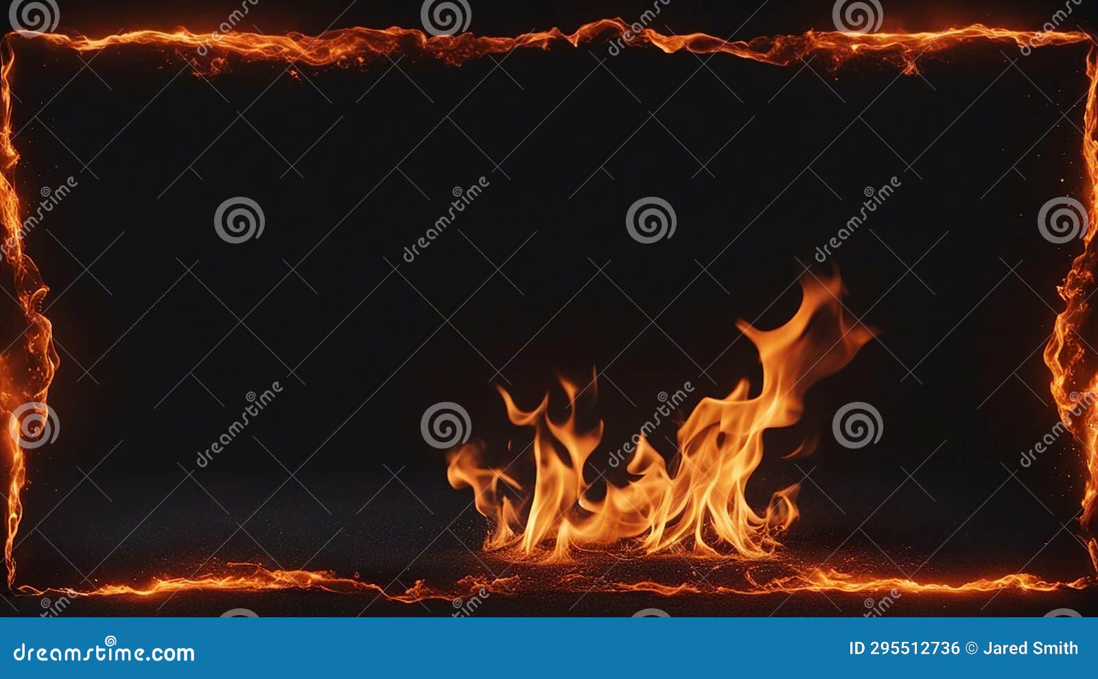 Fire Boarder a Fire Border with a Black and Orange Color Scheme and a ...