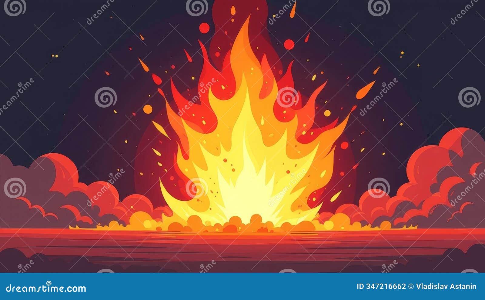 Fire Bomb Explosion Flames High Explosive Stock Photo - Image of ...