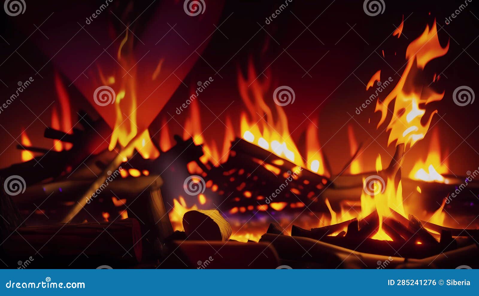 Fire and Bonfires, Flames Created with the Help of Artificial ...