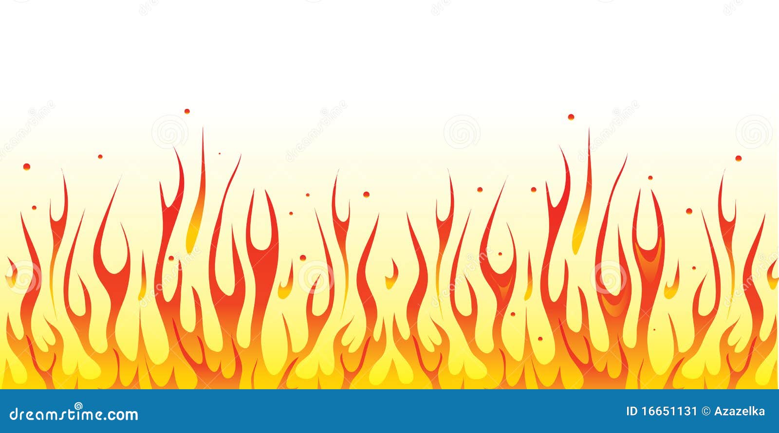 Fire border stock vector. Illustration of power, flame - 16651131