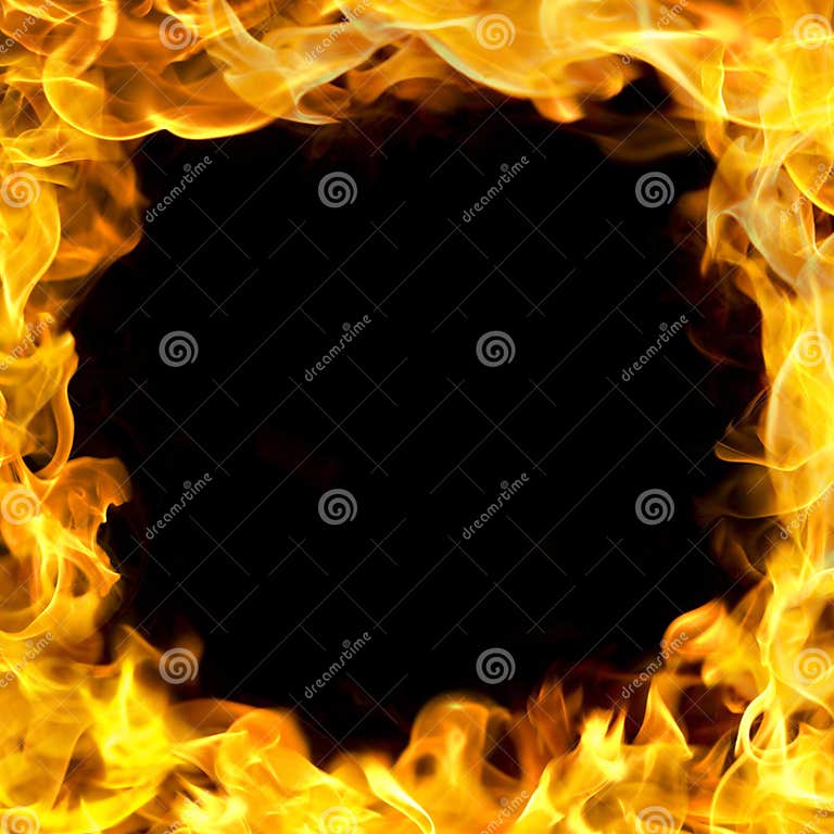 Fire border with flames stock image. Image of barbecue - 23041001