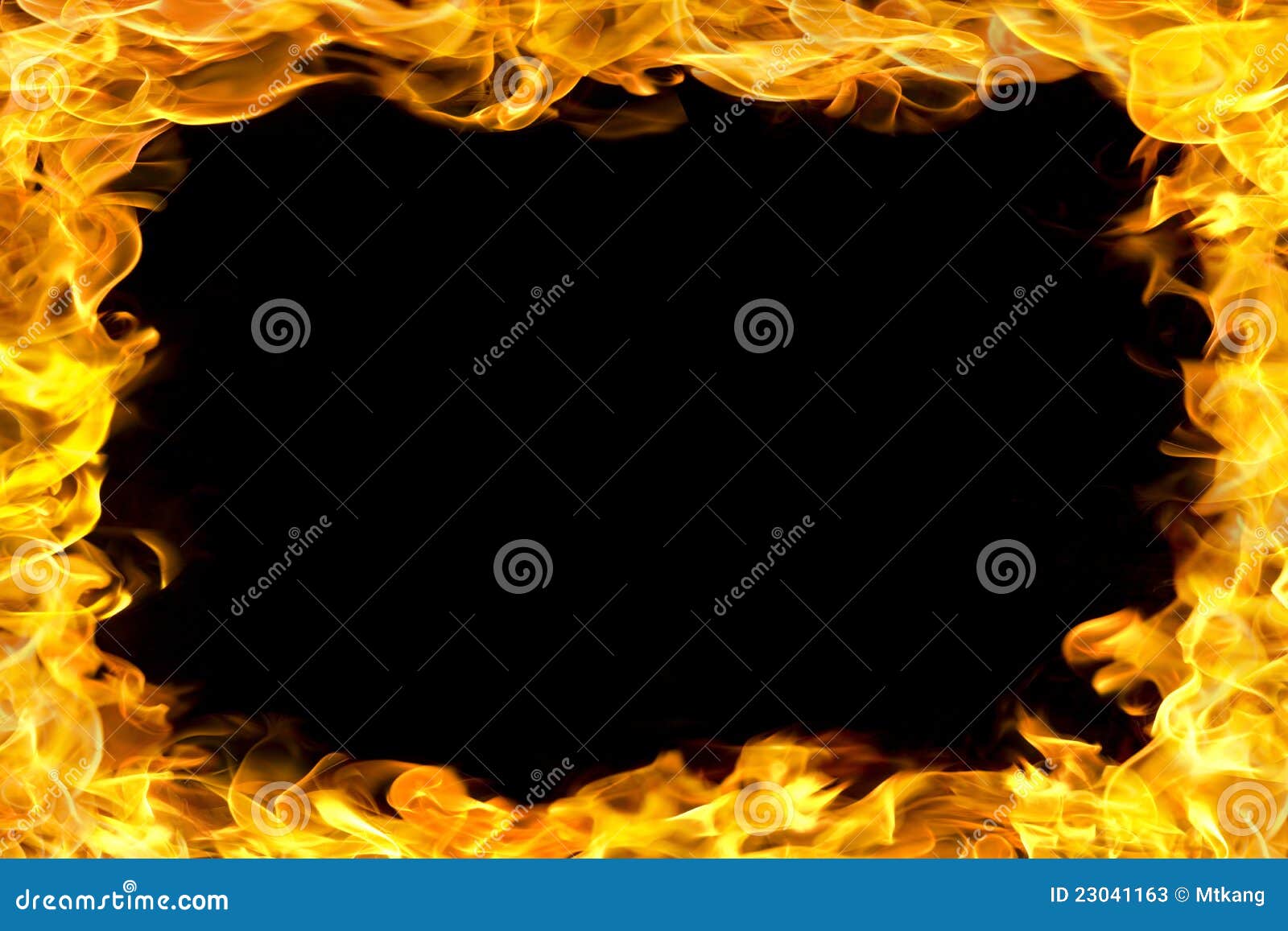 Fire border with flames stock image. Image of grill, border - 23041163