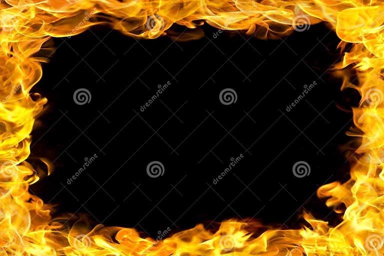 Fire border with flames stock image. Image of grill, border - 23041163