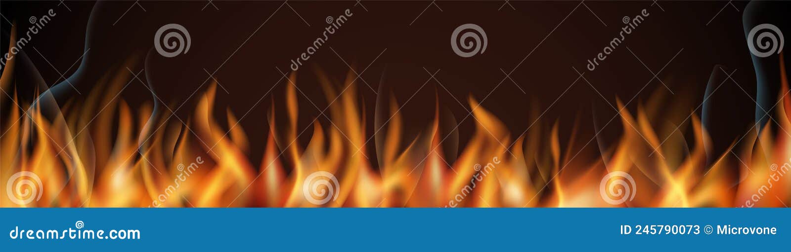 Flame Seamless And Tileable Background Texture. Royalty-Free Stock ...