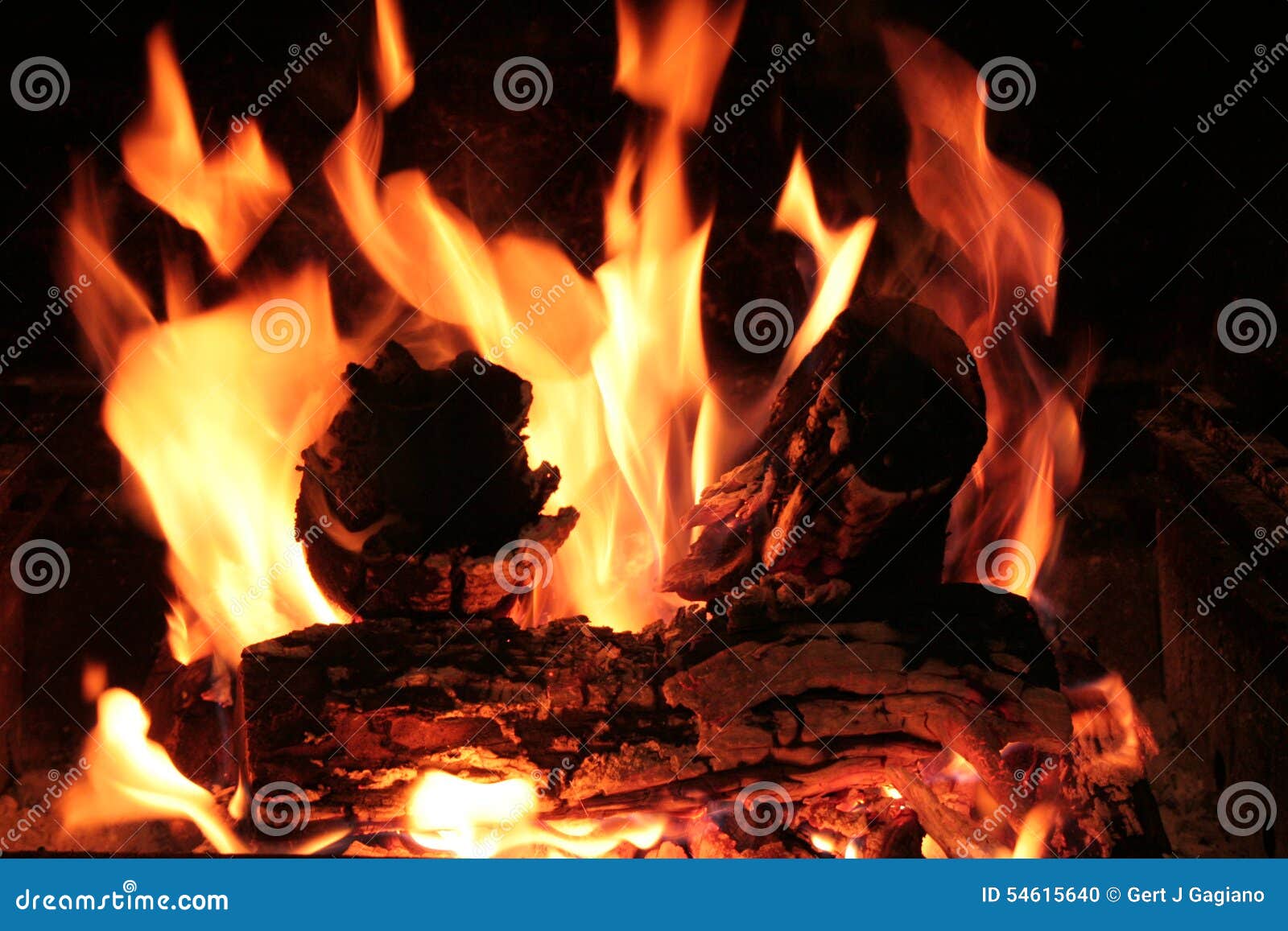 Fire for braai or bbq stock photo. Image of wood, fire - 54615640