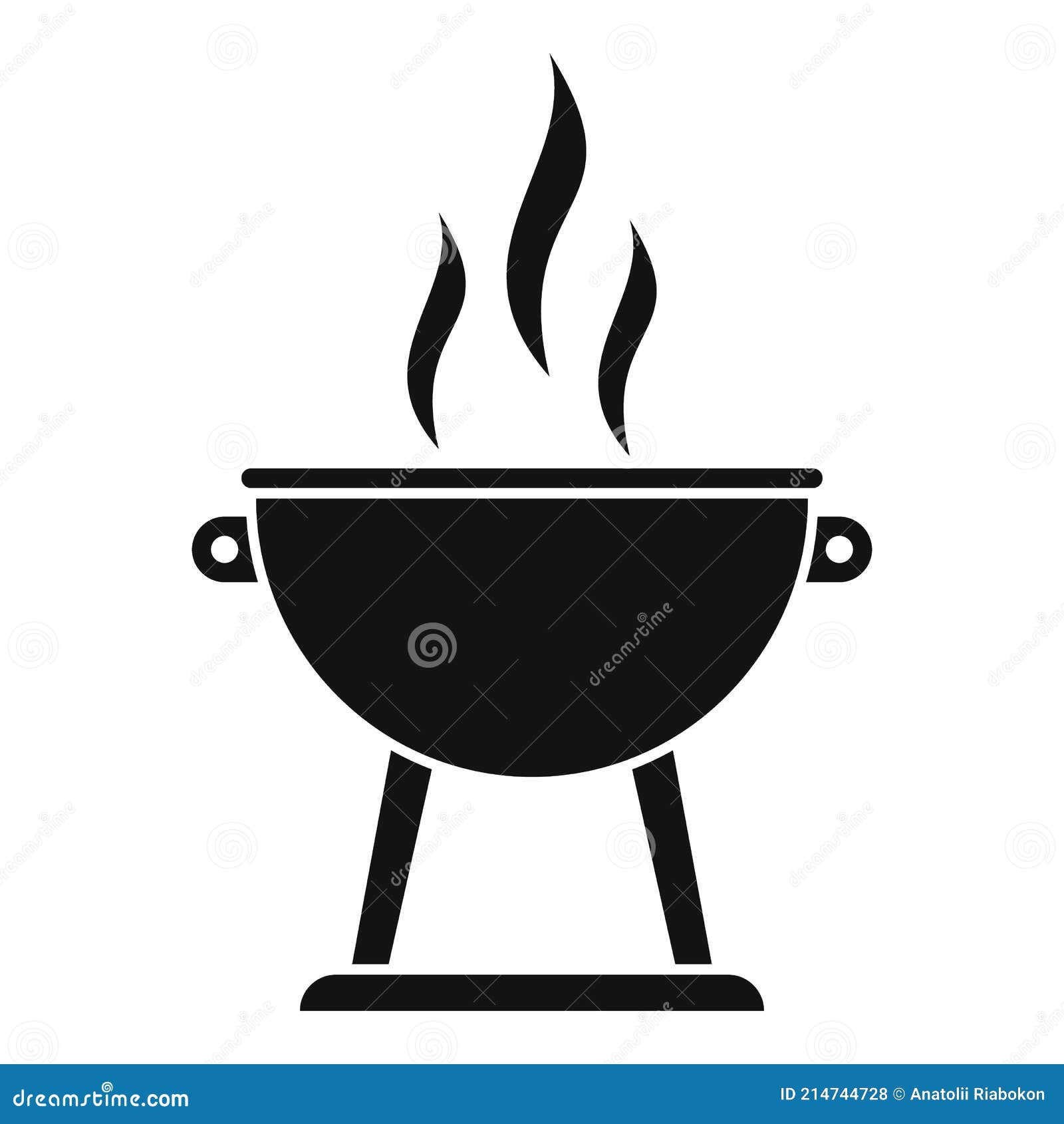 Fire Brazier Icon, Simple Style Stock Vector - Illustration of grill ...