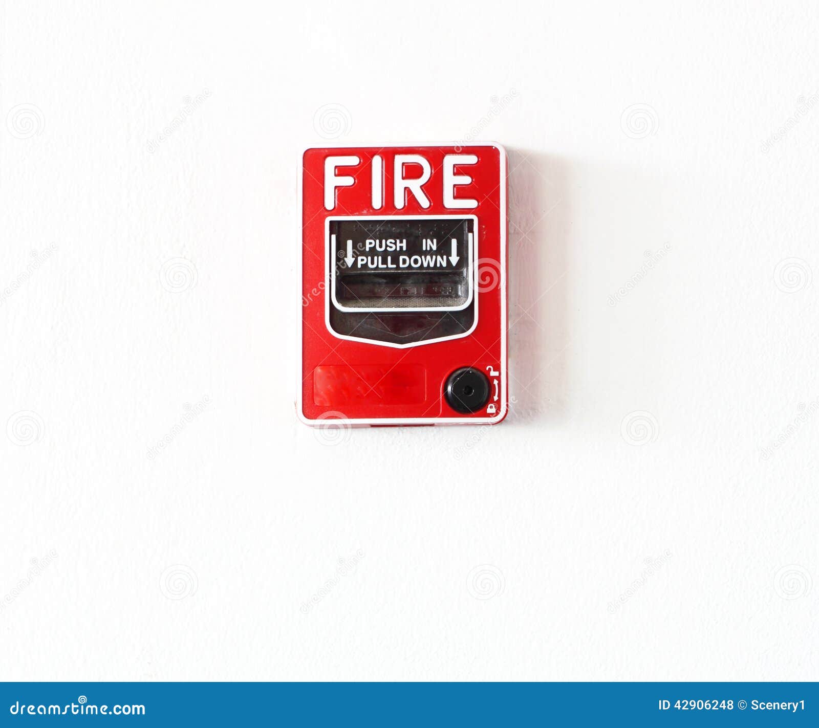 Fire break glass stock photo. Image of activate, fire - 42906248