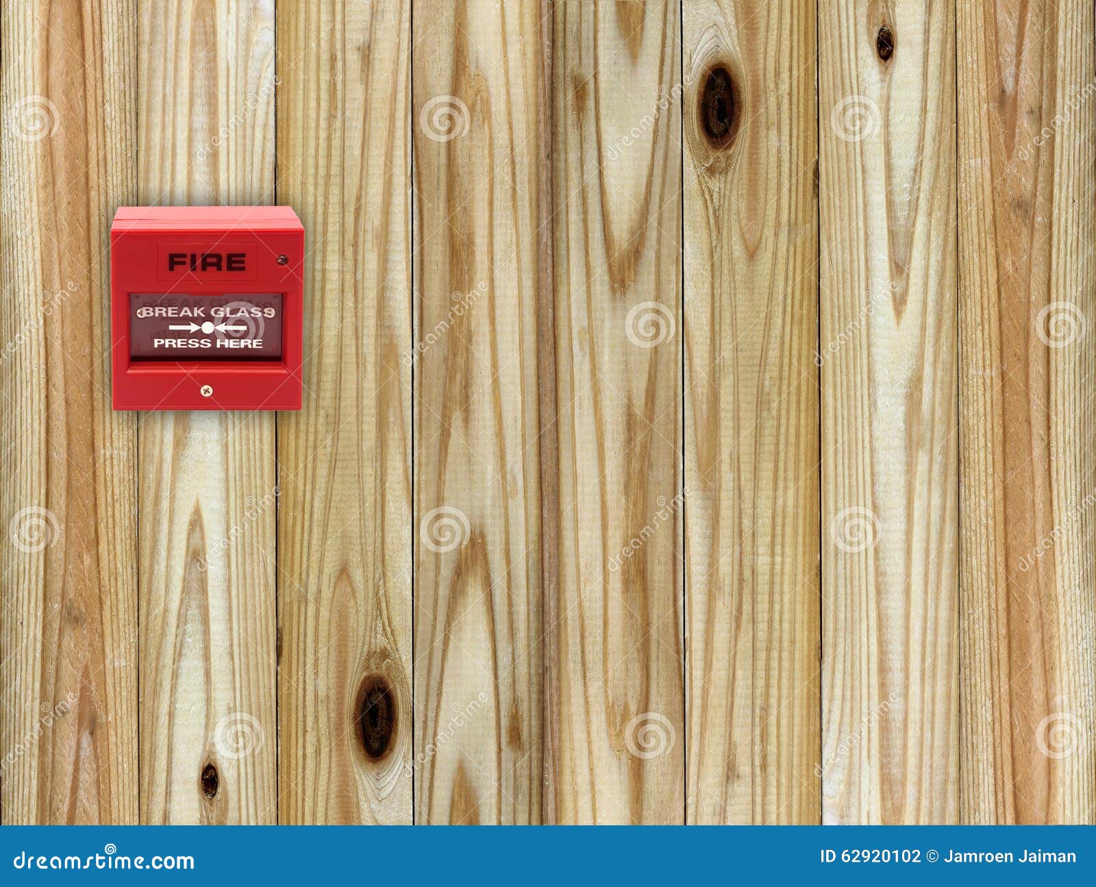 Fire Break Glass On The Wood Wall Royalty-Free Stock Image ...