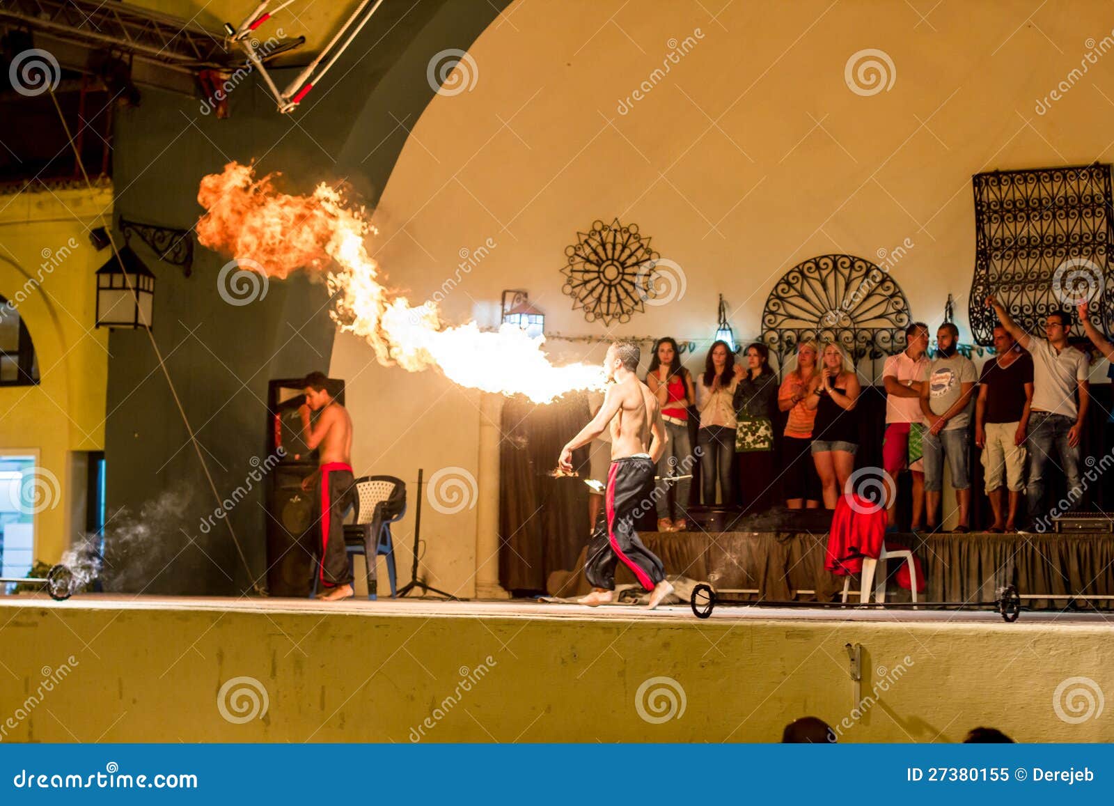 Fire breathing humans editorial image. Image of show - 27380155