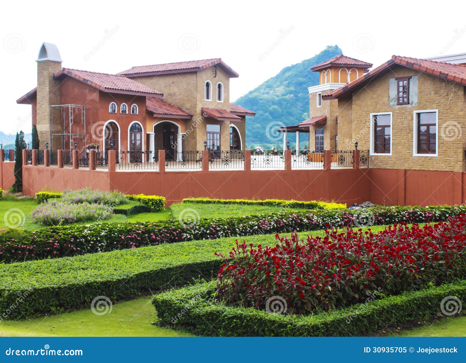 Fire Brick house stock image. Image of home, architecture - 30935705