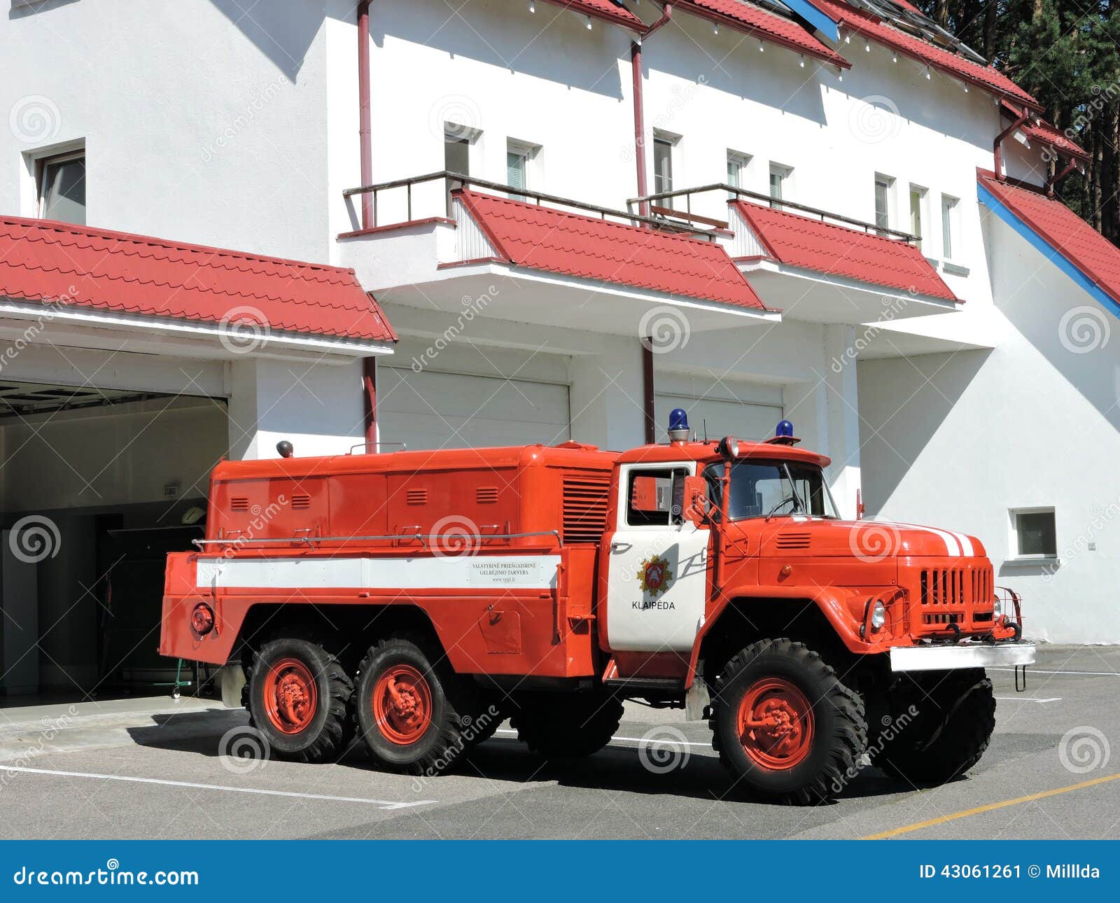 Fire Brigade Car, Lithuania Editorial Photo - Image of department, fire ...