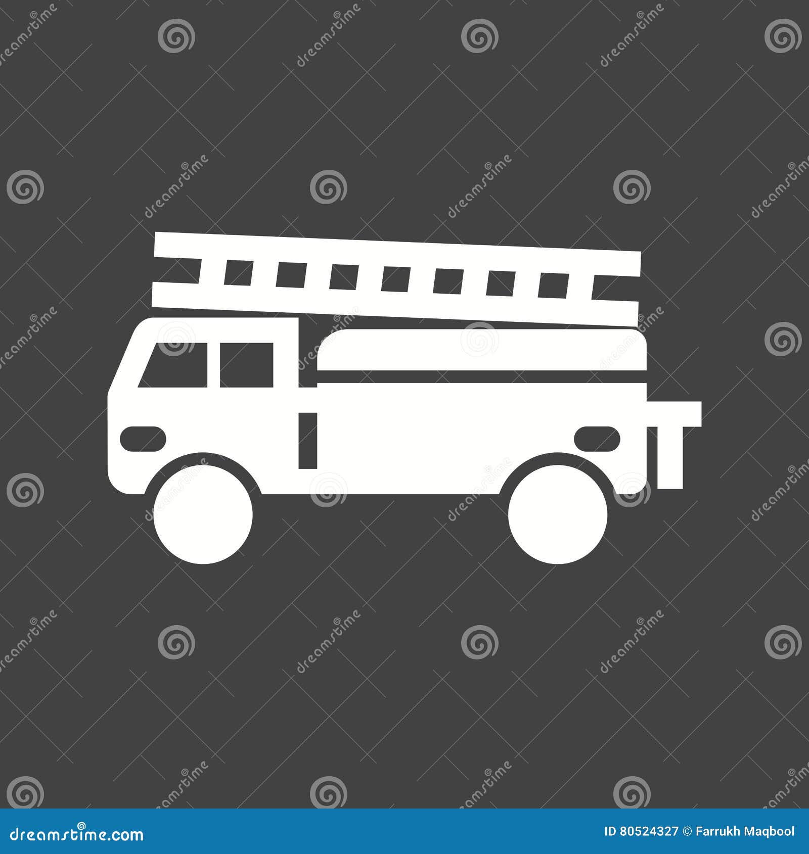 Fire Brigade stock vector. Illustration of ladder, firetruck - 80524327