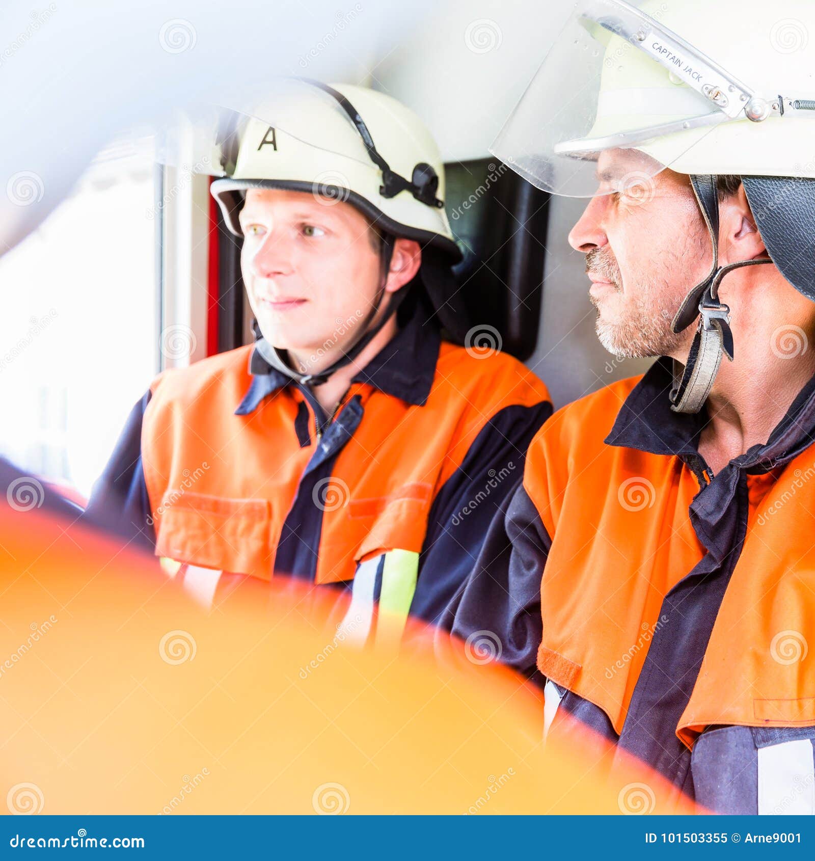 Fire Fighters during Operation Briefing Stock Image - Image of ...