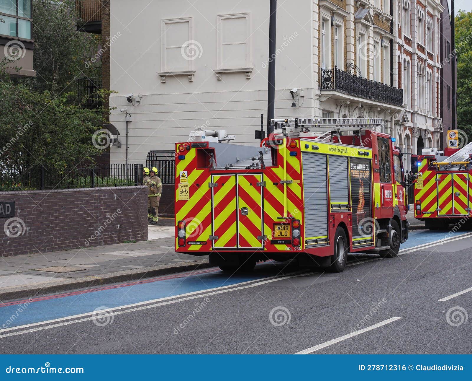 Fire Brigade Lorry in London Editorial Photo - Image of october ...