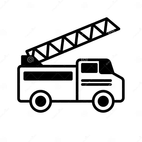 Fire Brigade Vector Icon Easily Modify. Stock Vector - Illustration of ...