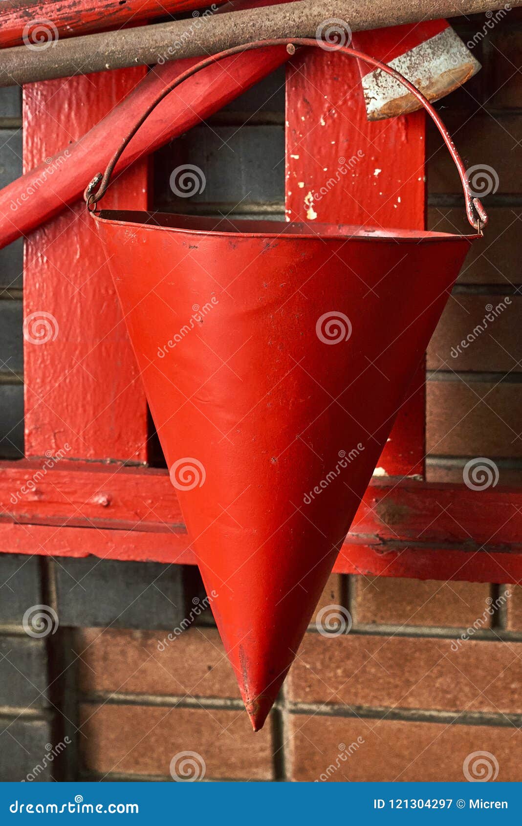 Fire bucket stock image. Image of nostalgic, metal, fightingfire ...