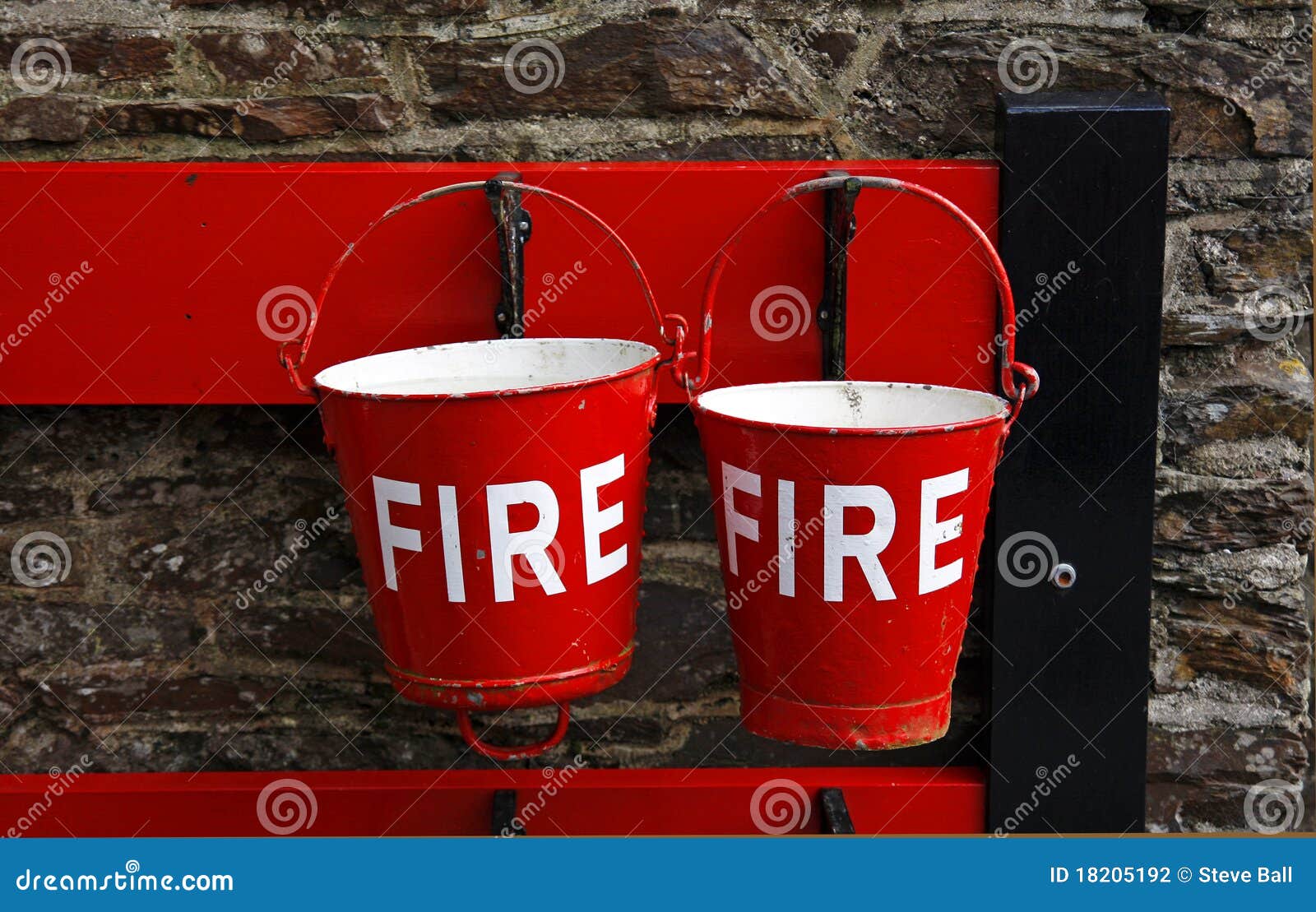 Fire buckets stock photo. Image of outdoors, transport - 18205192