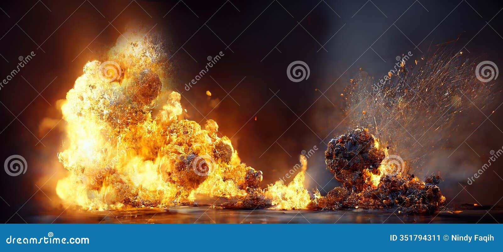 Fire Burn Flame Explosion Background Stock Illustration - Illustration ...