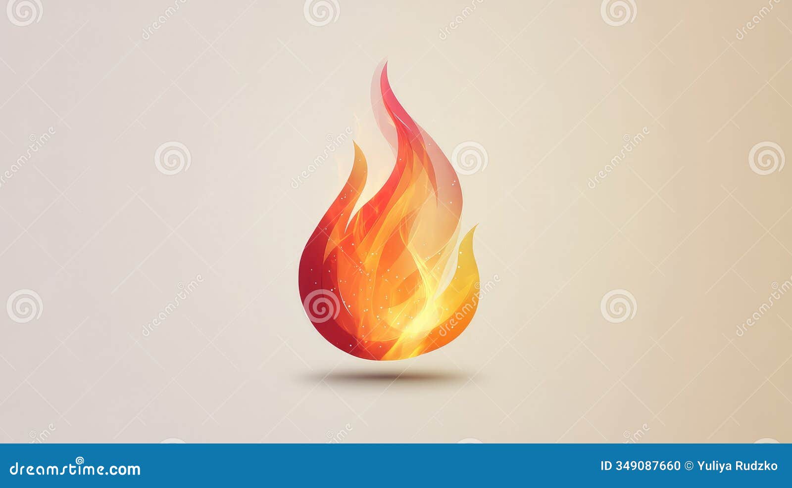 Fire Burn Symbol Design for Creative Projects Stock Illustration ...