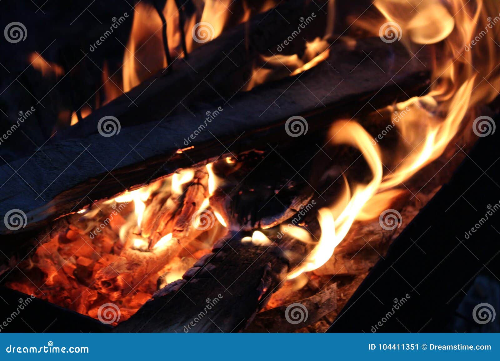 Beautiful fire in nature stock image. Image of field - 104411351