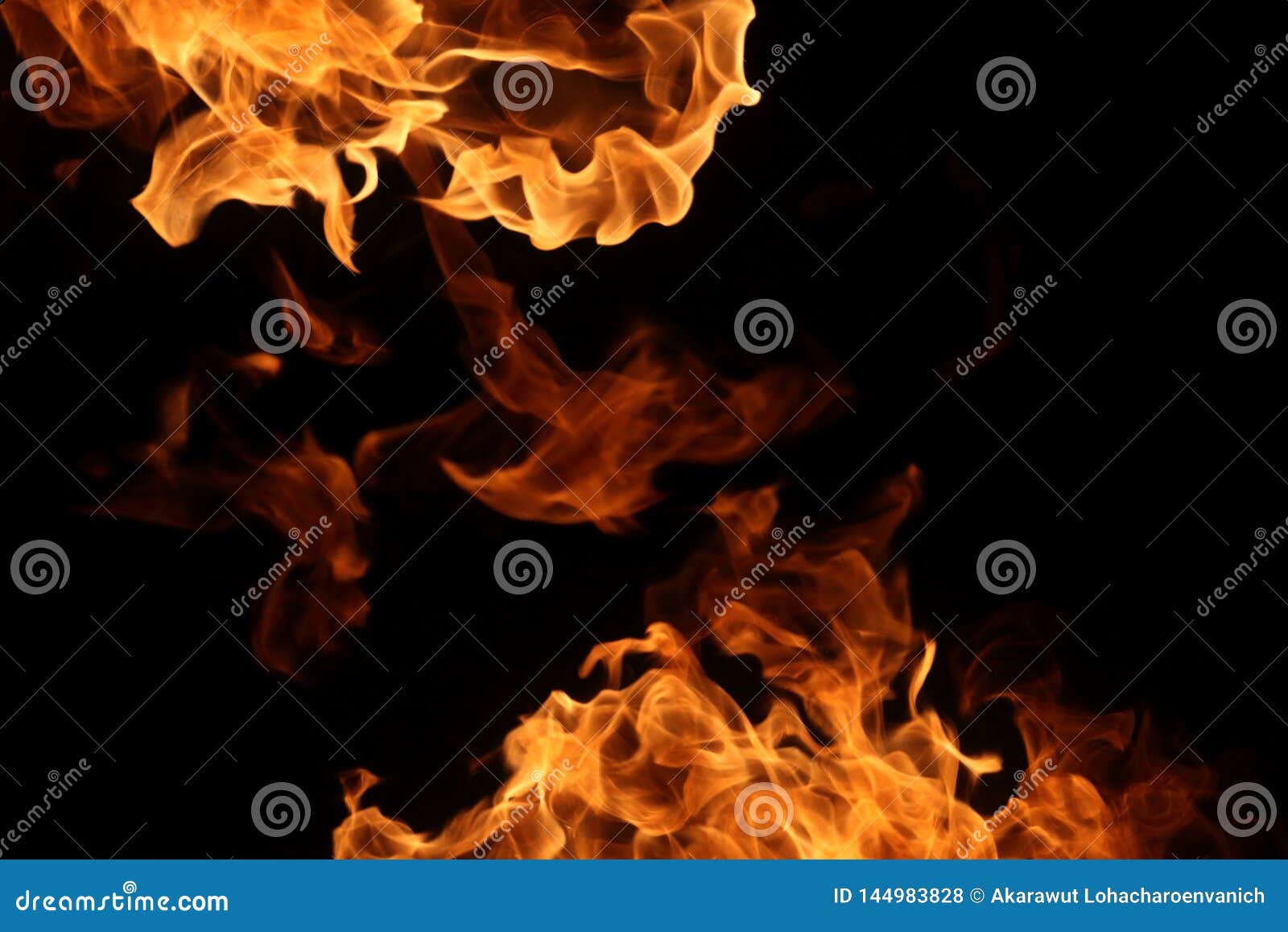 Fire Burning on Dark Background for Abstract Flame Texture and Graphic ...