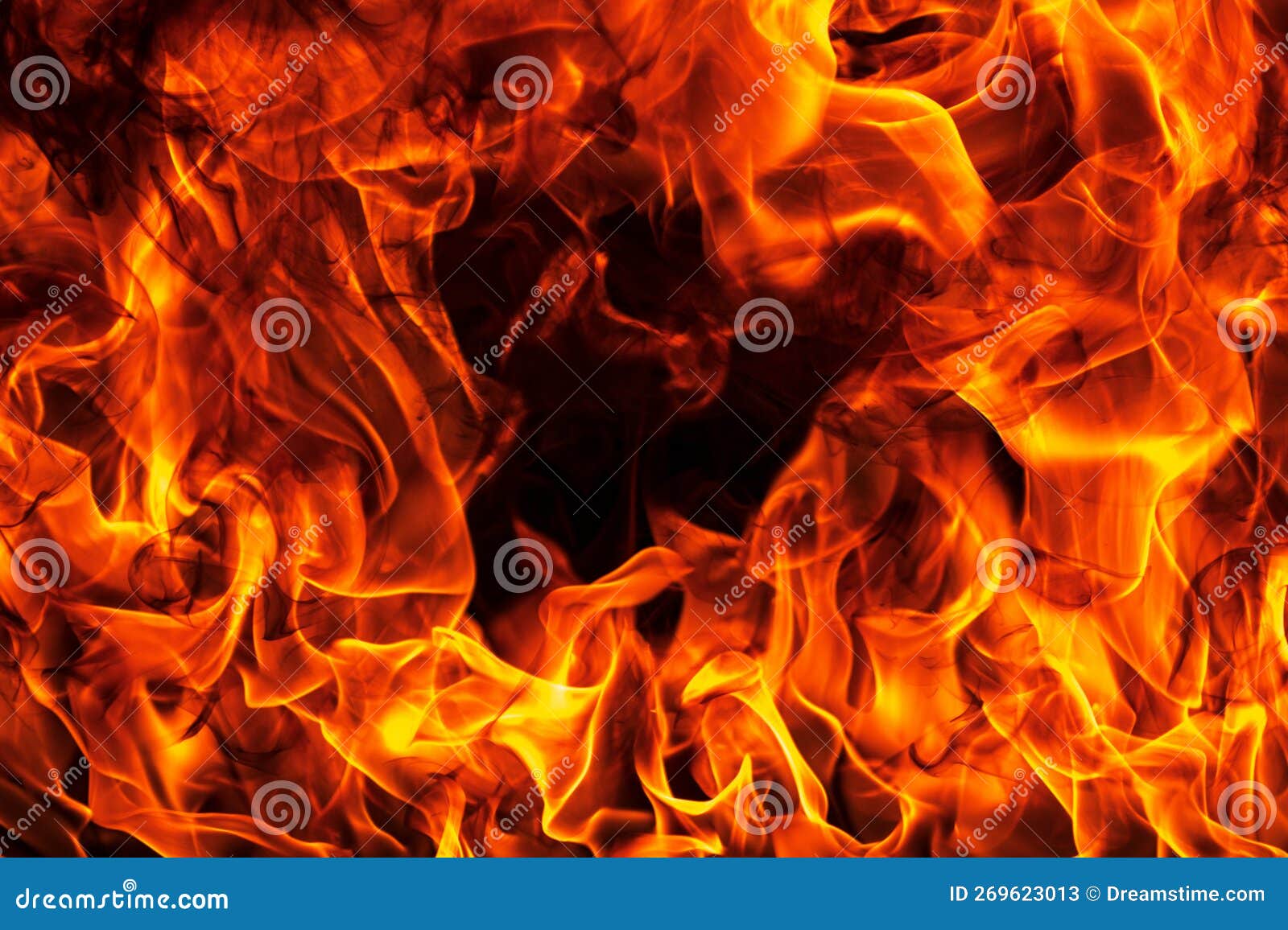 The Fire, Burning Flame. Large Burning Flaming Fire. Stock Image ...