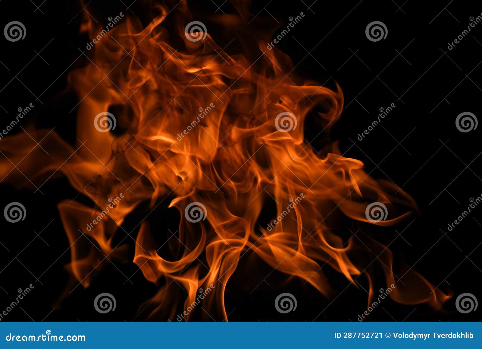 The Fire, Burning Flame. Large Burning Flaming Fire. Stock Image ...