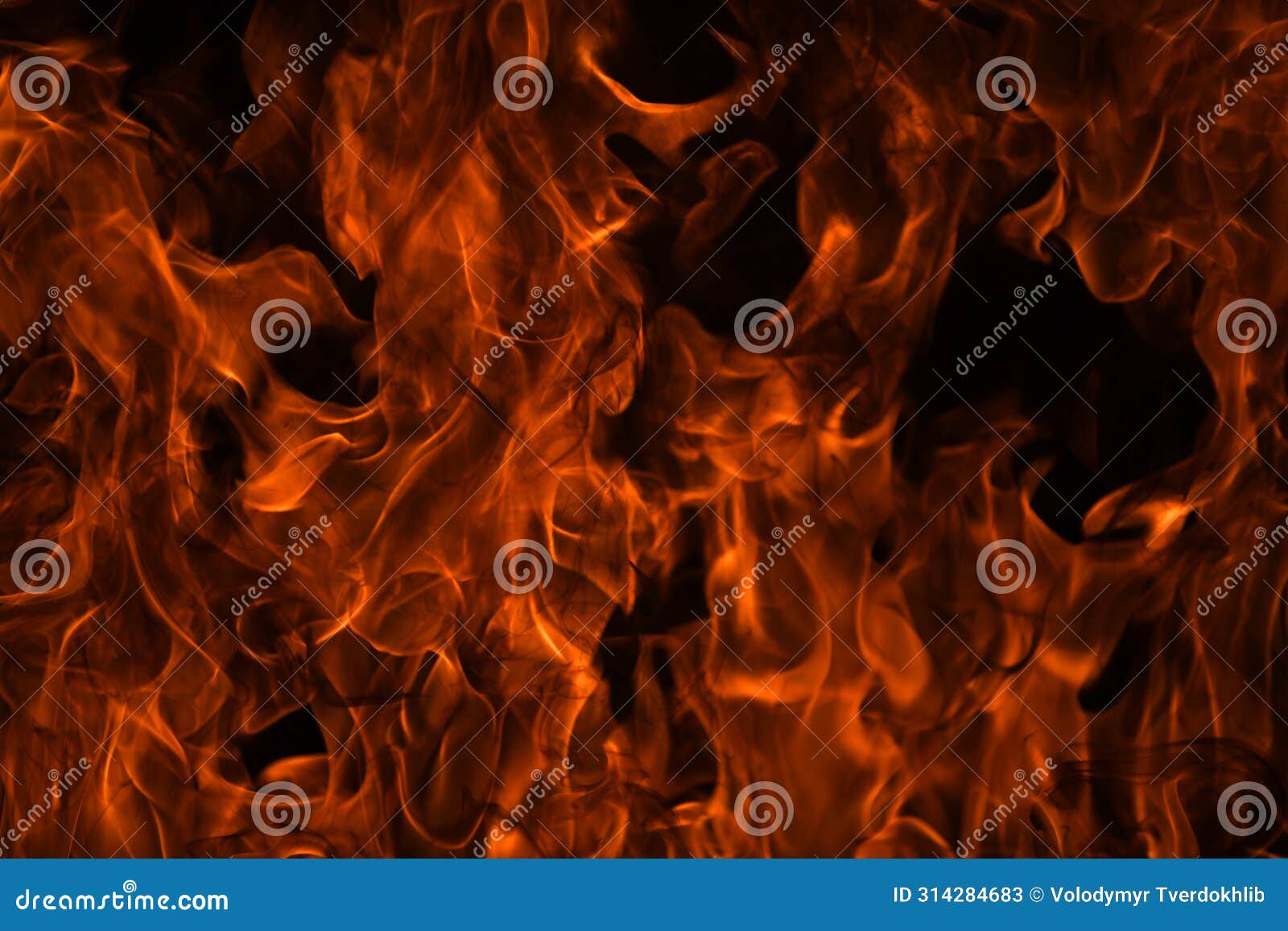 The Fire, Burning Flame. Large Burning Flaming Fire. Stock Image ...