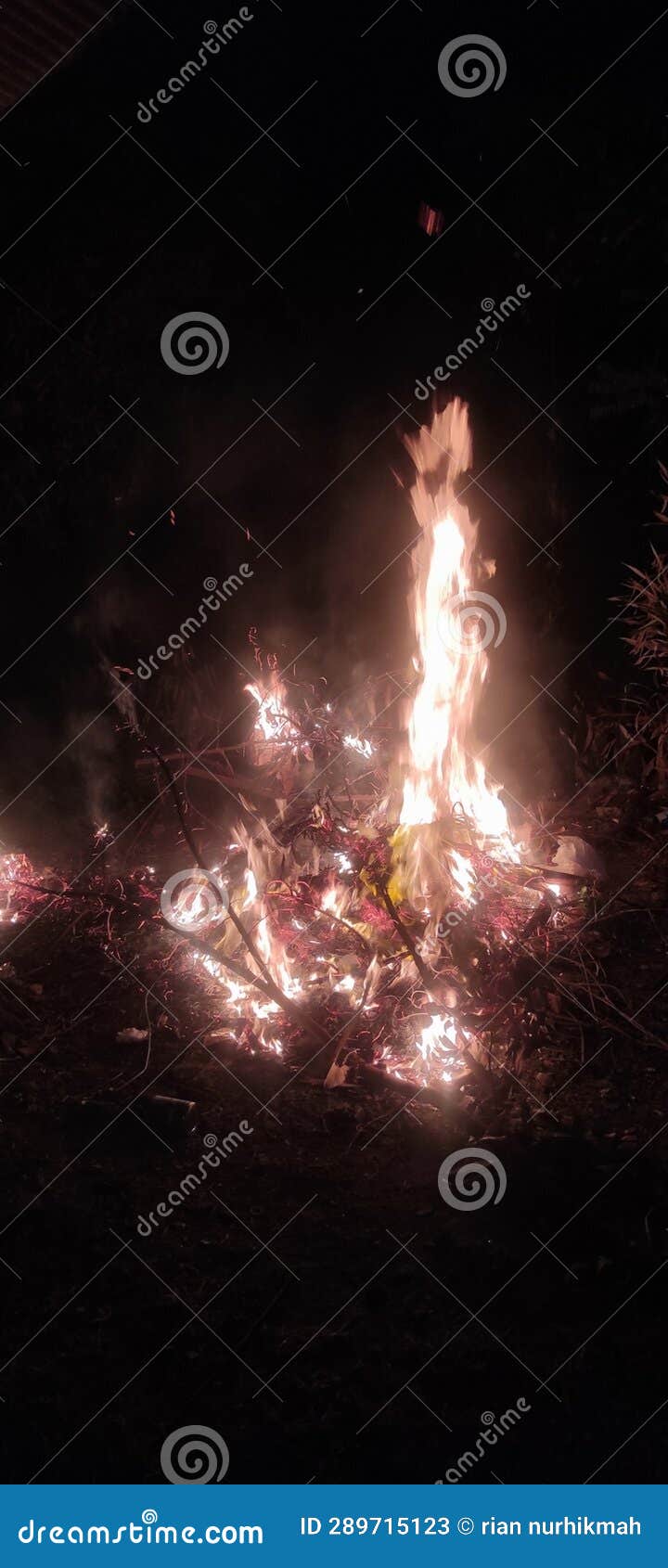 Fire the Burning Flare Night Natural Photos Stock Image - Image of ...