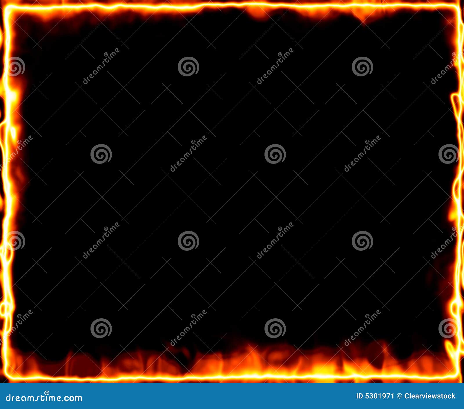 Fire burning frame stock vector. Illustration of abstract - 5301971