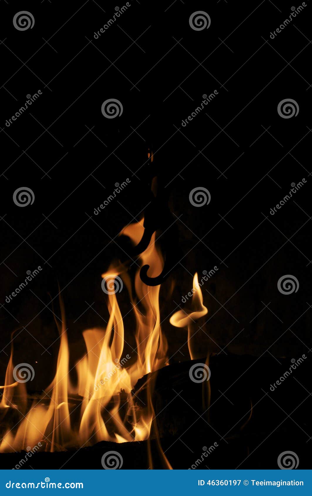 Fire Burning- Devil Hanging Stock Image - Image of fires, evil: 46360197