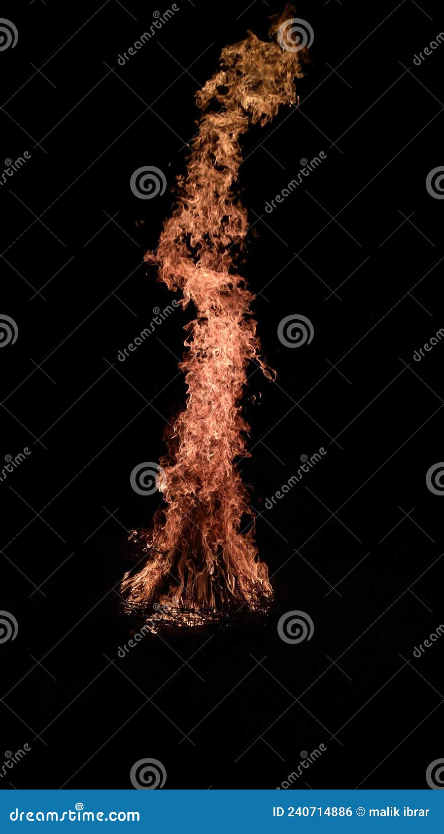Fire Burning with Long Flames Stock Photo - Image of flame, font: 240714886