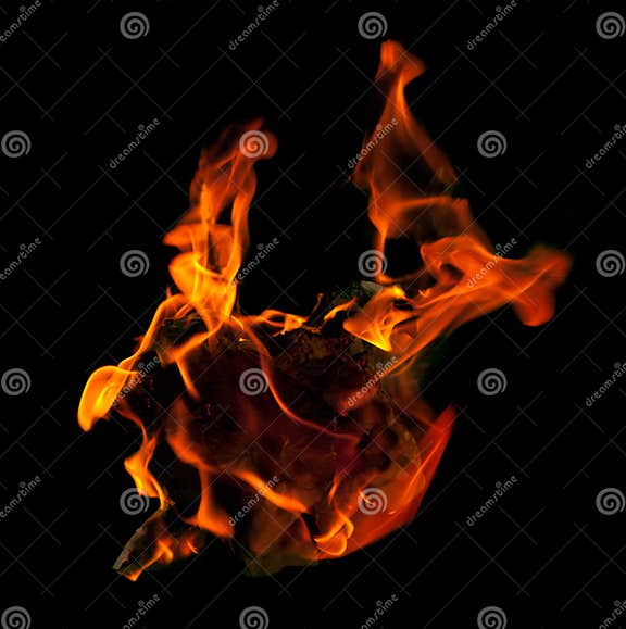 Fire burning on paper stock photo. Image of embers, abstract - 29102642
