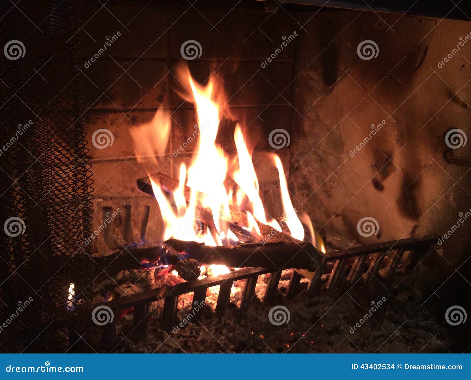 Fire stock photo. Image of home, place, surenity, fireplace - 43402534