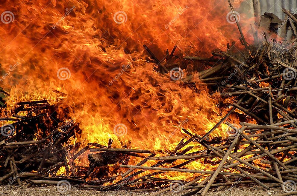 Fire burning stock photo. Image of pole, burn, heat, fire - 57097506