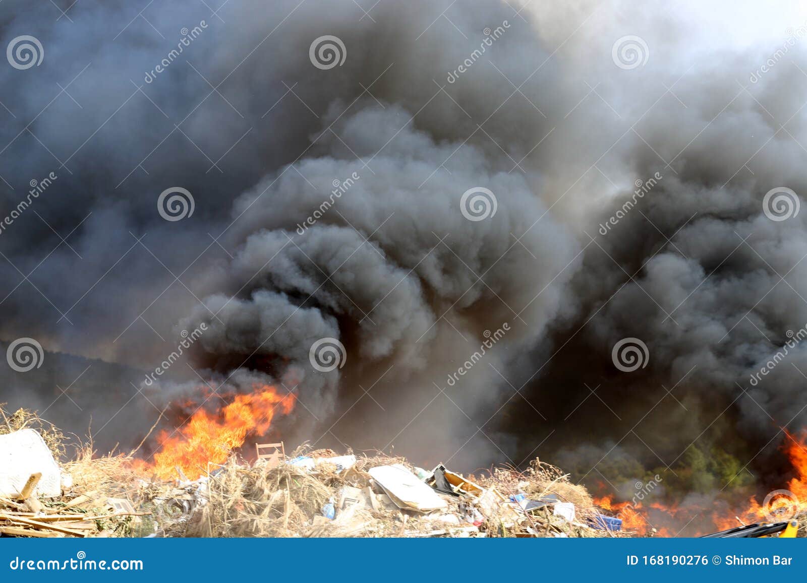 A Fire Burns in a Fire and Smoke Comes Stock Photo - Image of visible ...