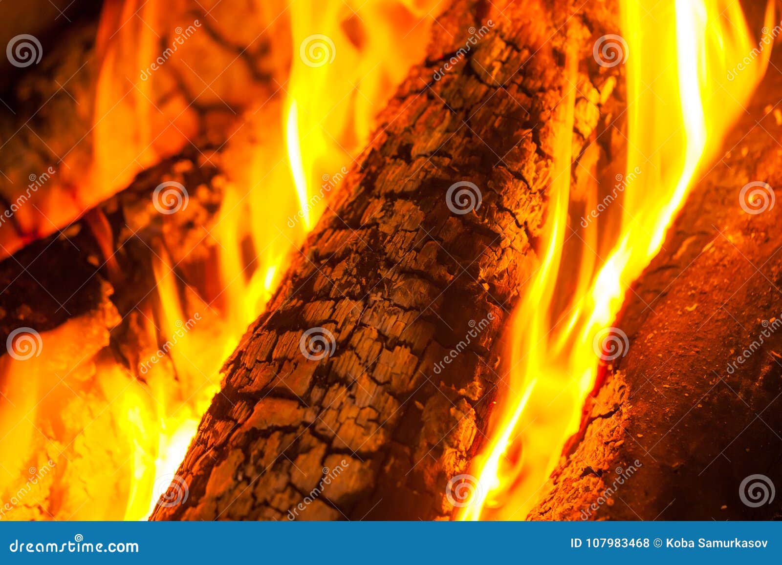 A Fire Burns in a Fireplace, Fire To Keep Warm Stock Photo - Image of ...