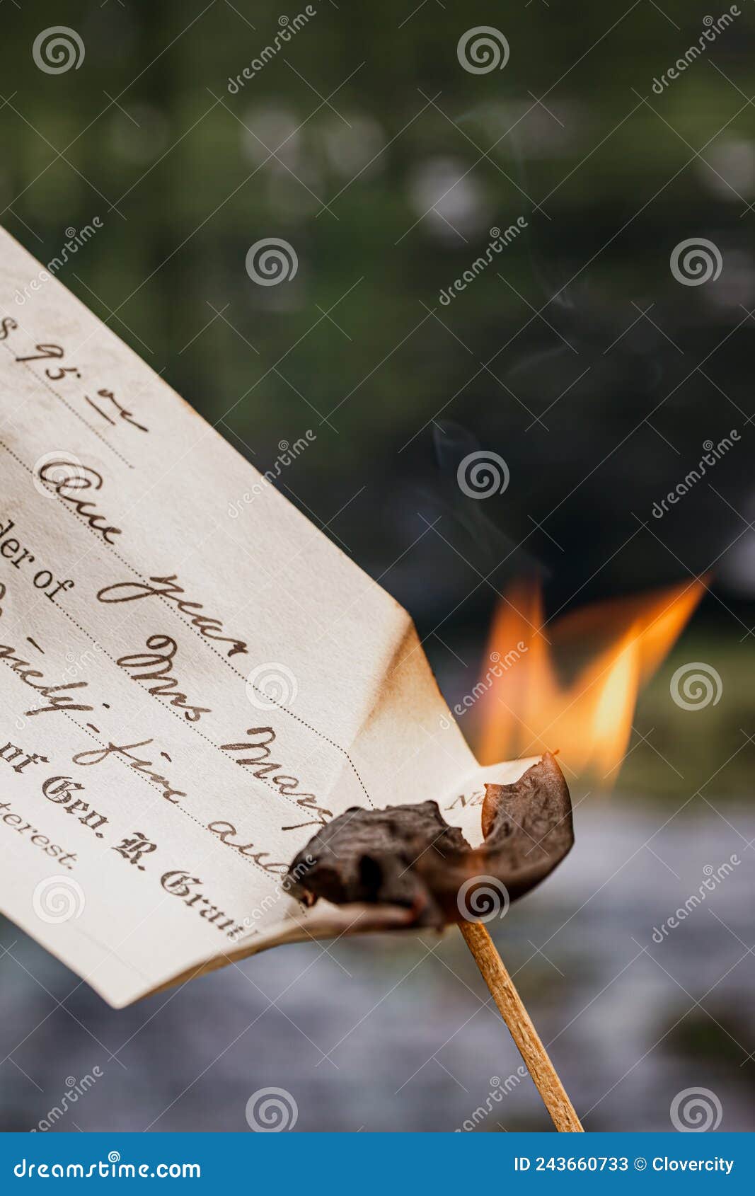 Fire Burns Paperwork stock image. Image of cover, matches - 243660733